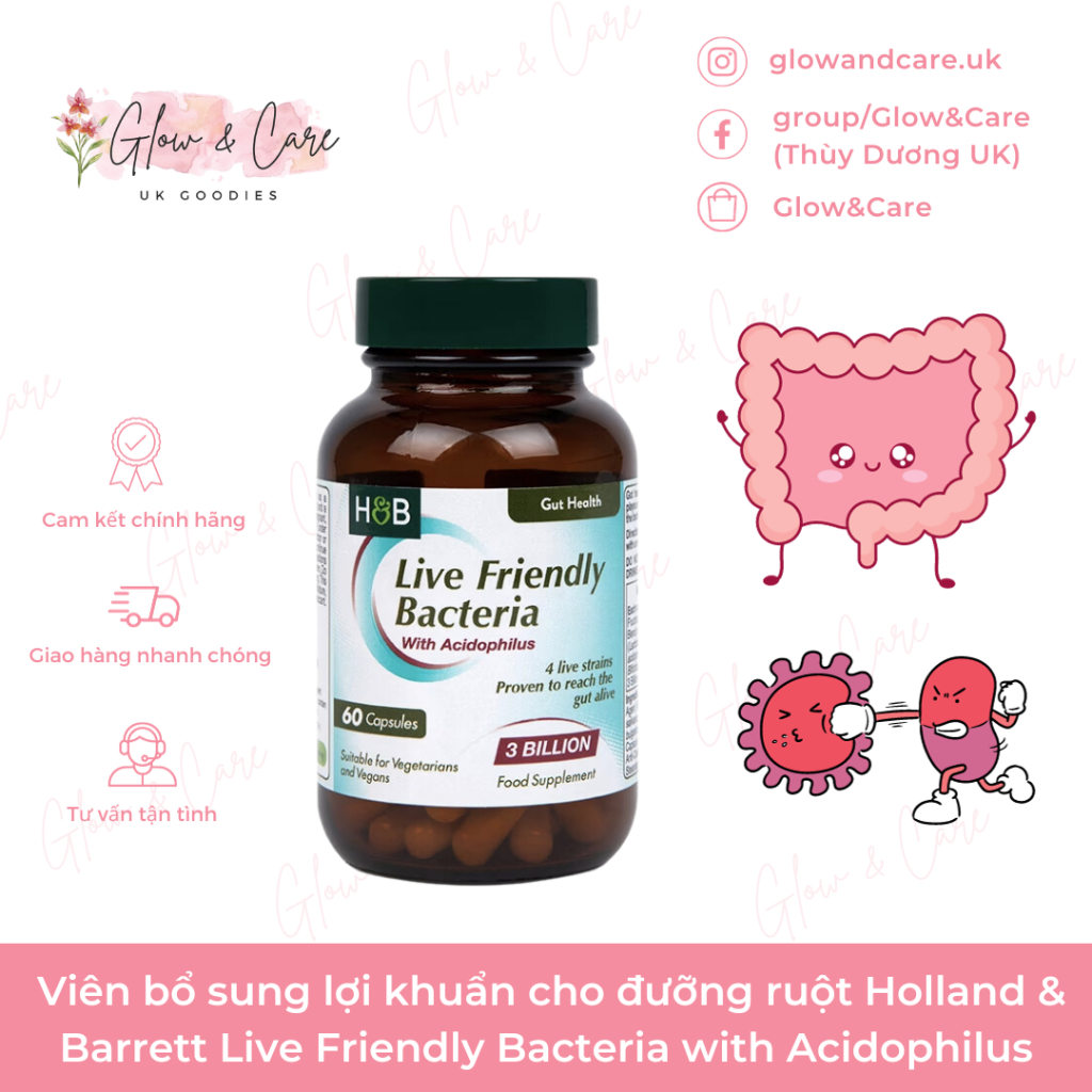 (Bill Anh) HSD 3/2025 Men vi sinh đường ruột Holland & Barrett Live ...