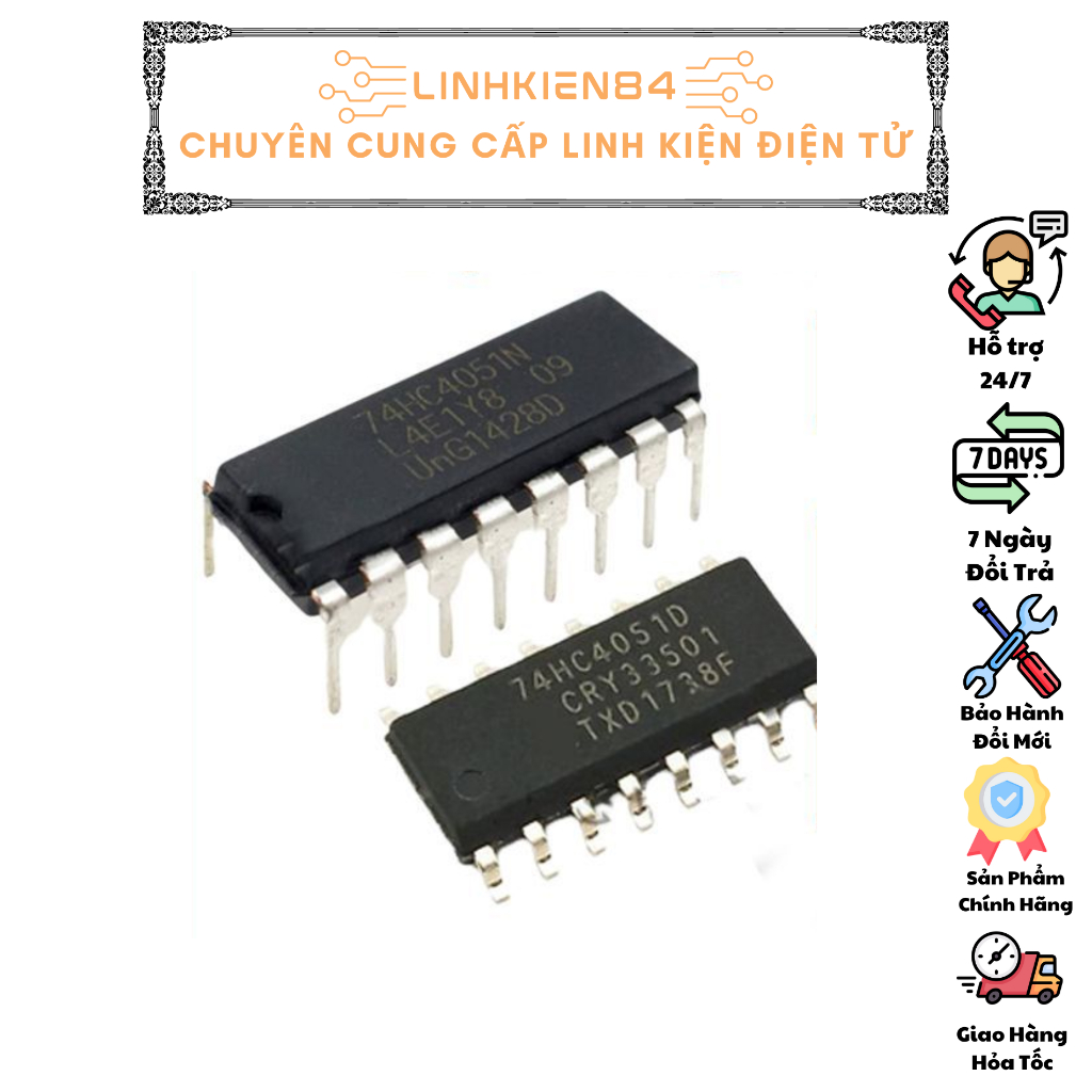 IC Analog Switch/MUX/DEMUX 74HC4051 | Shopee Việt Nam