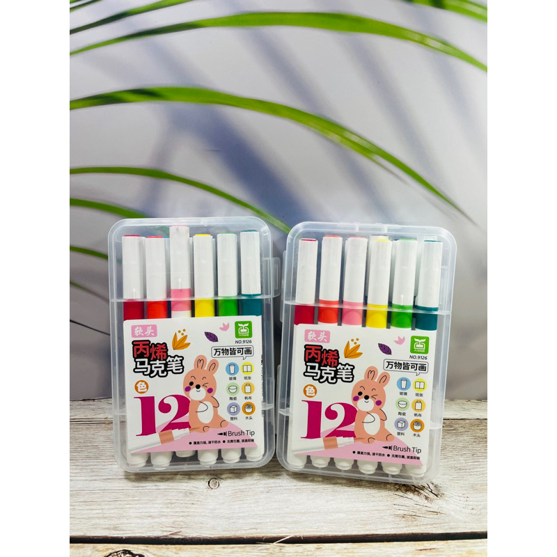 Set Bút Màu Acrylic Nhiều Màu 60, 48, 24, 12 Hot Hit, Bút Màu Acrylic ...