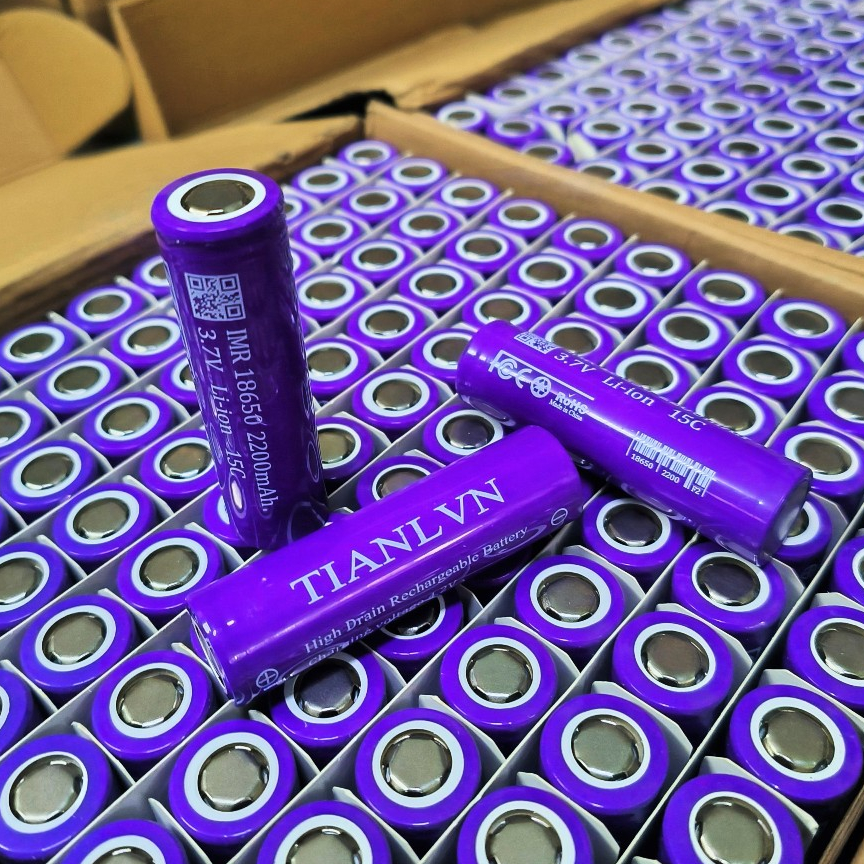 Cell Pin sạc TIANL VN dung lượng cao 2200mah - 2300mah, IMR 18650 15c ...