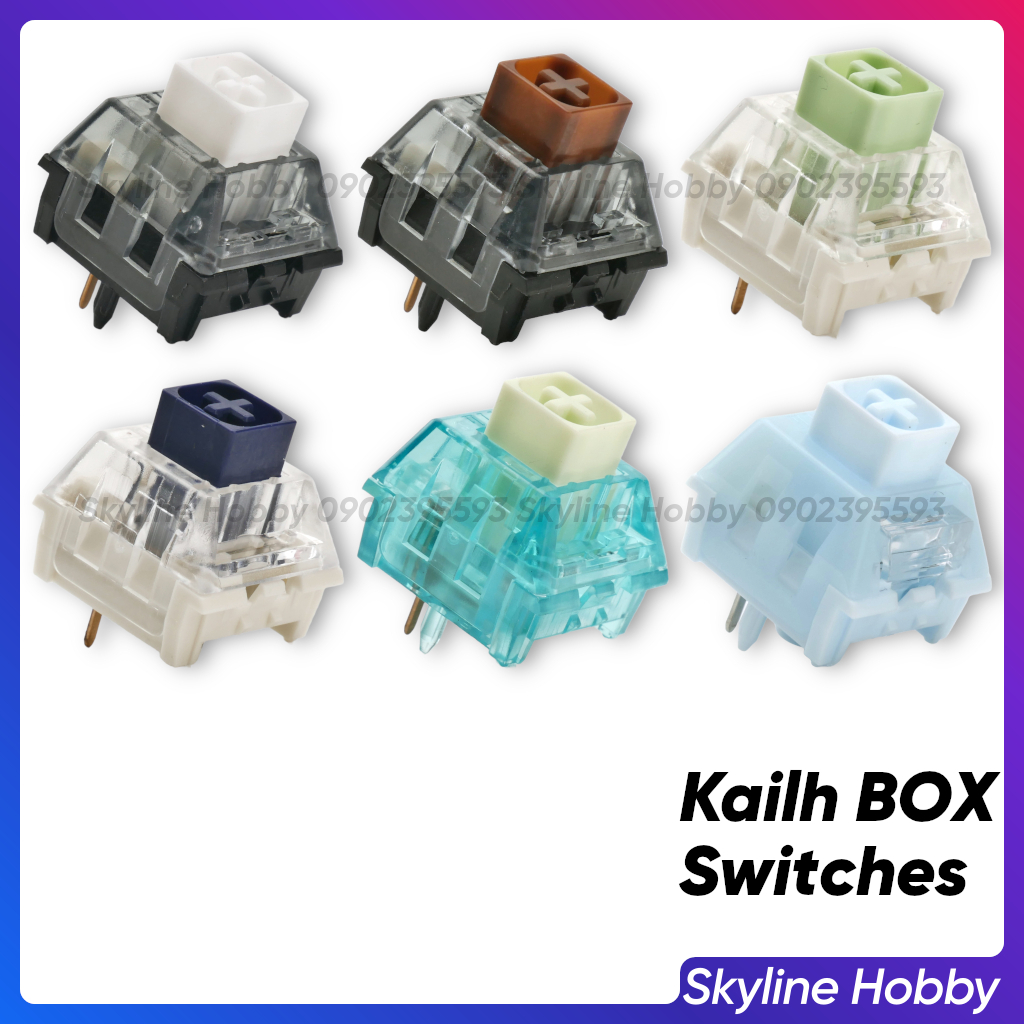 Switch bàn phím cơ Kailh BOX - White V2, Brown V2, Jade, Navy, Summer ...