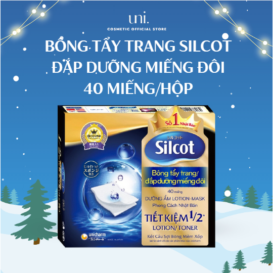Bông tẩy trang Silcot đắp dưỡng miếng đôi 40 miếng/hộp | Shopee Việt Nam