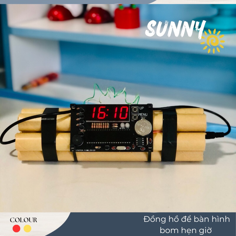 Đồng hồ để bàn hình Bom Hẹn Giờ decor có đếm ngược | Shopee Việt Nam