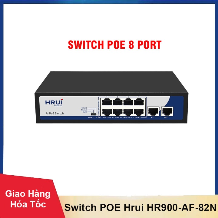 Switch Poe 8 Port, hỗ trợ cấp nguồn tín hiệu cho camera poe | Shopee ...