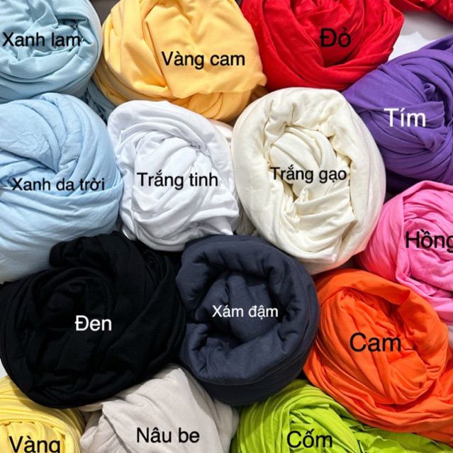 Vải cotton 2 chiều - cotton rip các màu mặc thoáng mát mềm mịn thấm hút ...