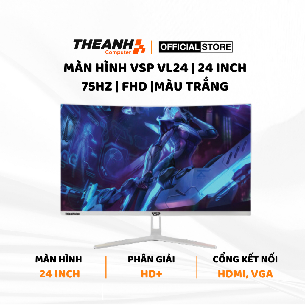 [BẢN MỚI] Màn Hình Máy Tính VSP VL24 24 Inch 75Hz Màu Trắng - Màn Hình ...