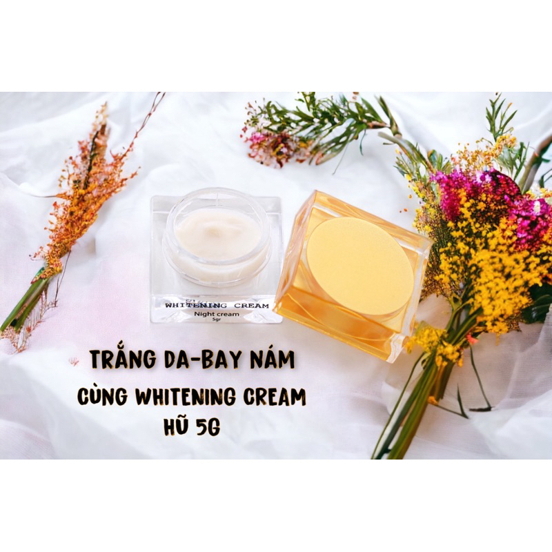 kem dưỡng trắng da mờ thâm nám tàn nhang WHITENING CREAM 5g giúp da ...