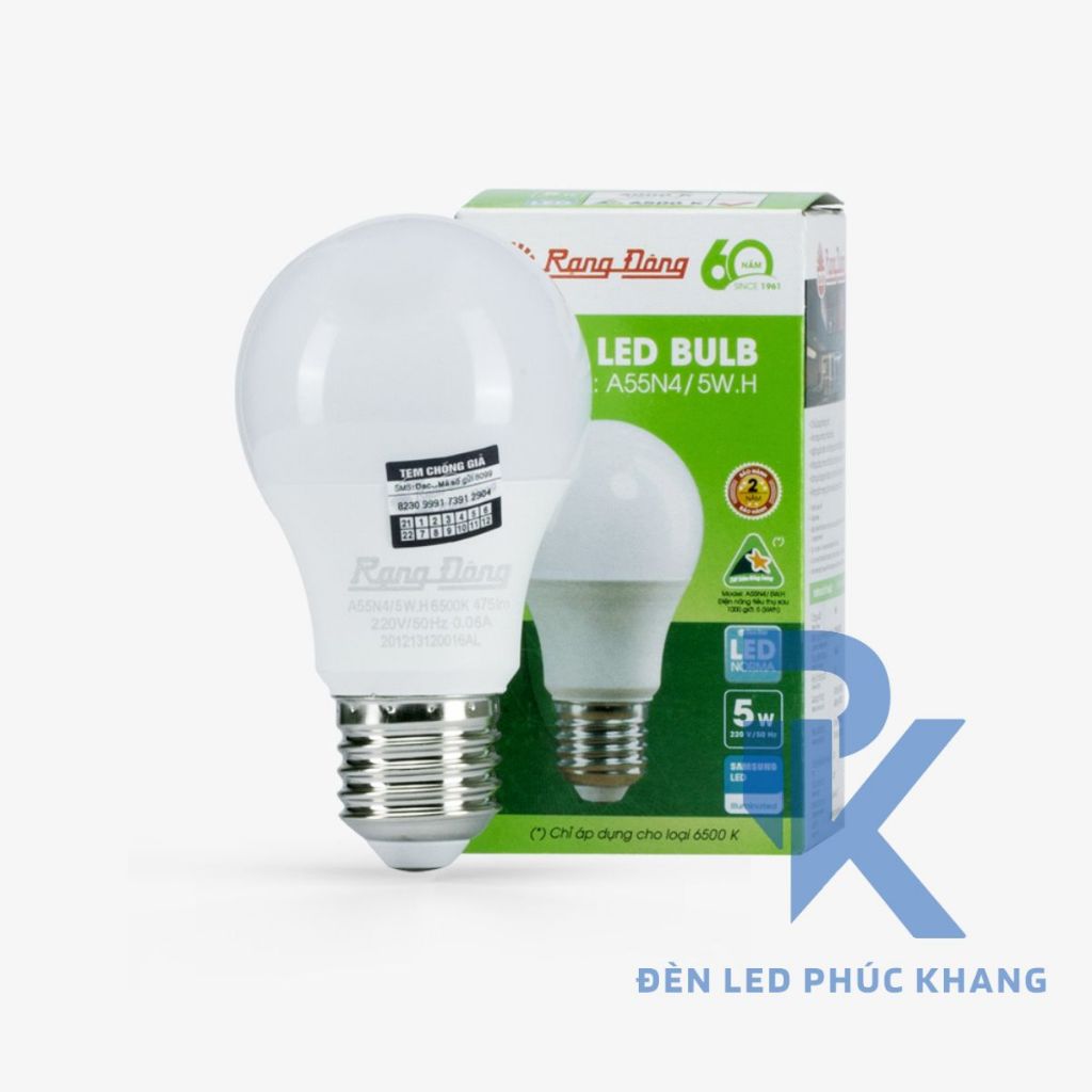 Bóng LED PK LIGHTING Chính Hãng Rạng Đông Sử Dụng ChipLED SamSung Chống ...