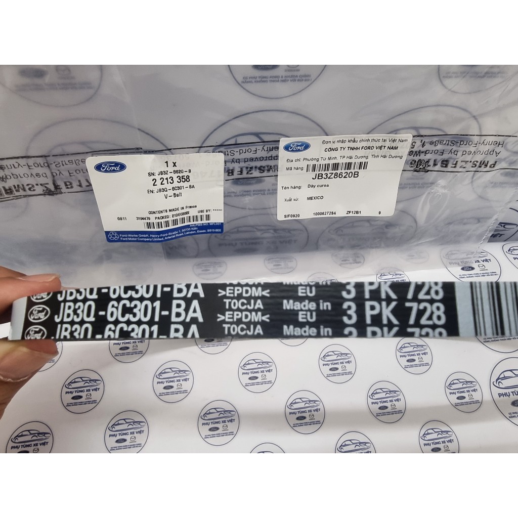 Curoa bơm nước sử dụng cho xe Ford Ranger 2.0 (Biturbo) hàng chính hãng ...