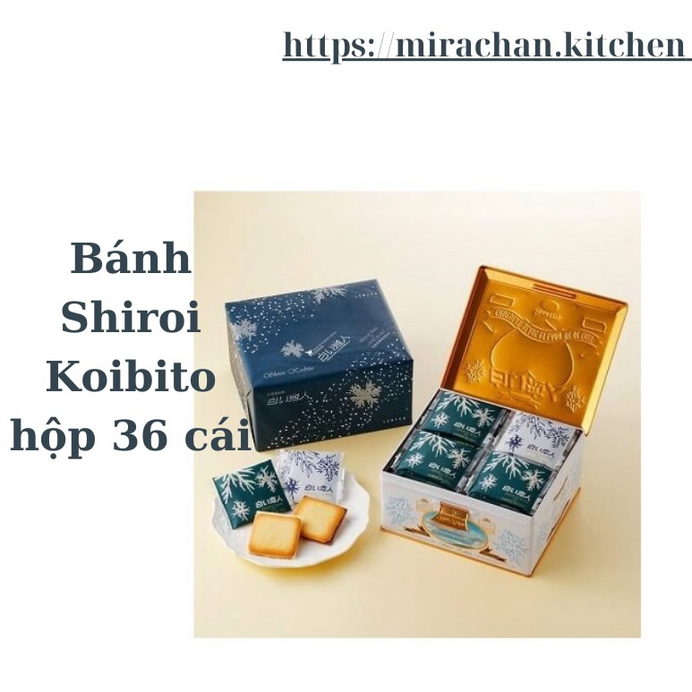 Bánh Shiroi Koibito của Nhật hộp thiếc 36 cái (27 white , 9 black) | Shopee Việt Nam