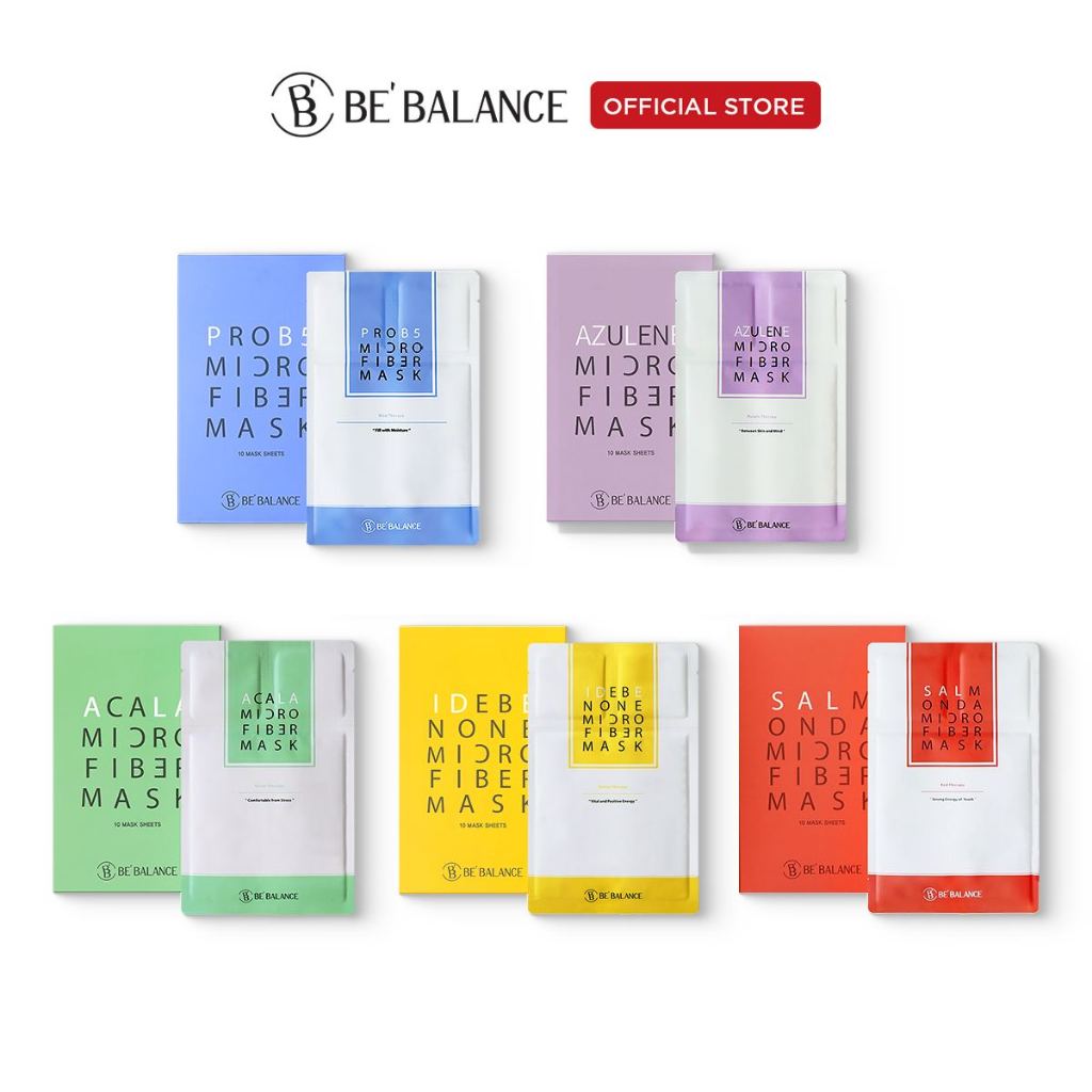 Mix 50 MIẾNG Mặt Nạ Vải Vi Sợi BEBALANCE MICRO FIBER MASK 3in1 | Shopee ...