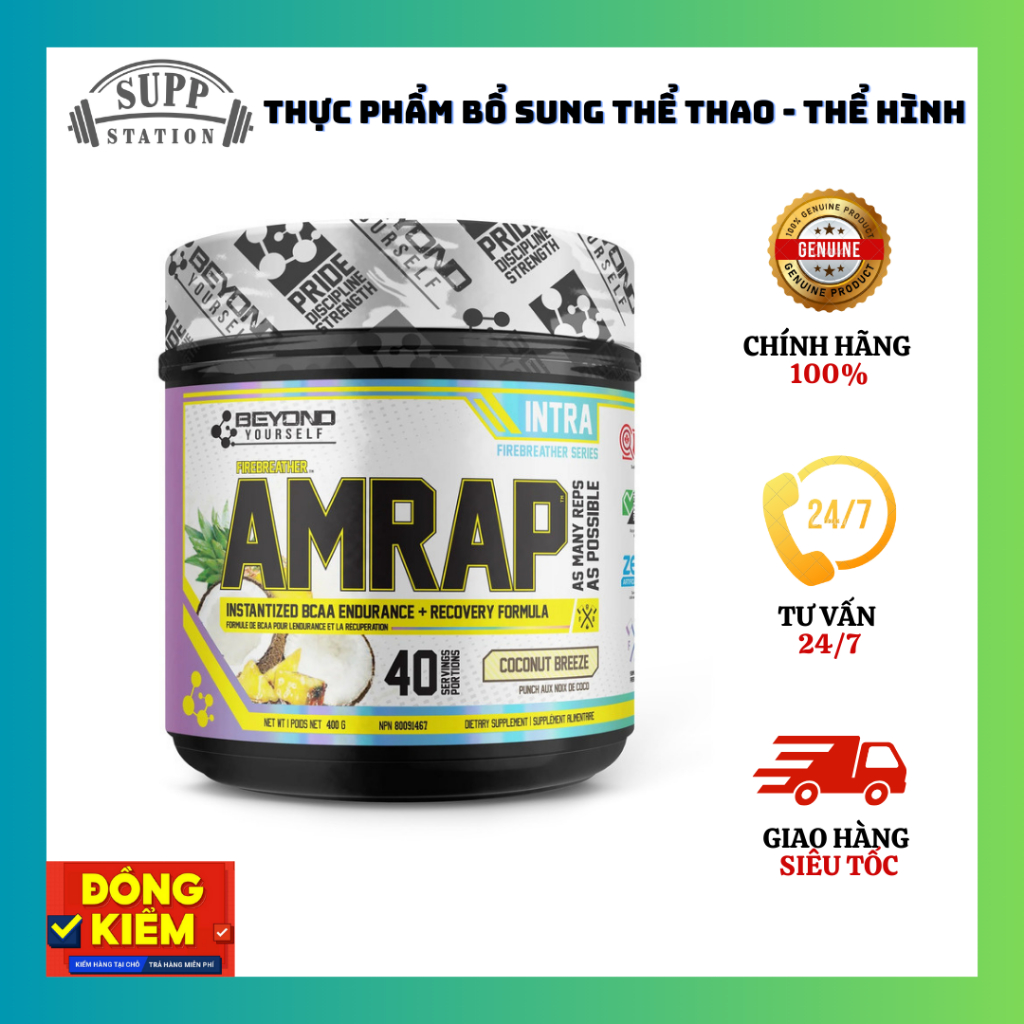 [CHÍNH HÃNG] BCAA BEYOND AMRAP - 40 lần dùng - Tăng sức bền, Tăng Cường ...