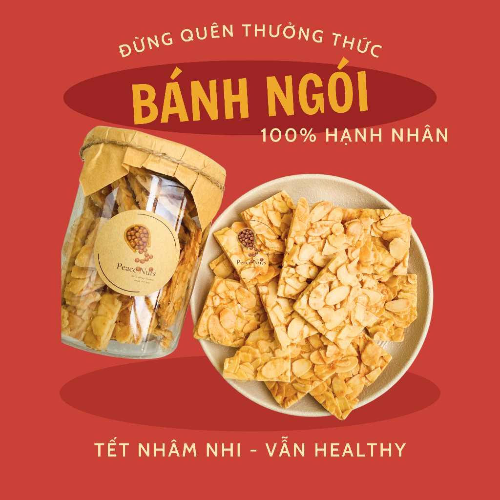 Bánh ngói hạnh nhân ăn kiêng [HẠNH NHÂN NGUYÊN CHẤT] Peace Nuts, bánh ...