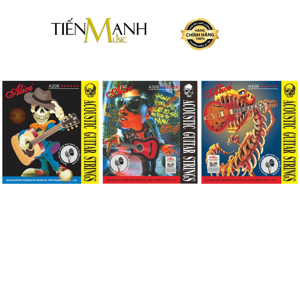 [Chính Hãng] Dây Đàn Guitar Acoustic Strings Alice A206, A306, A406 Cỡ ...