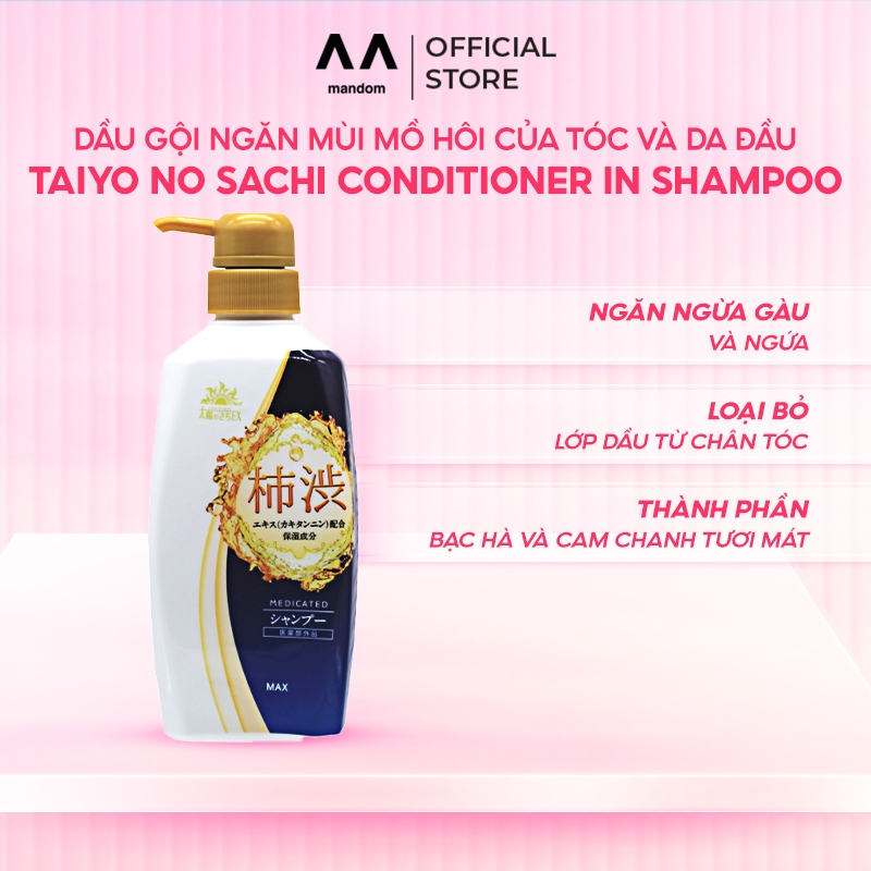 Dầu gội ngăn mùi mồ hôi của tóc và da đầu - Taiyo No Sachi Conditioner in shampoo | Shopee Việt Nam