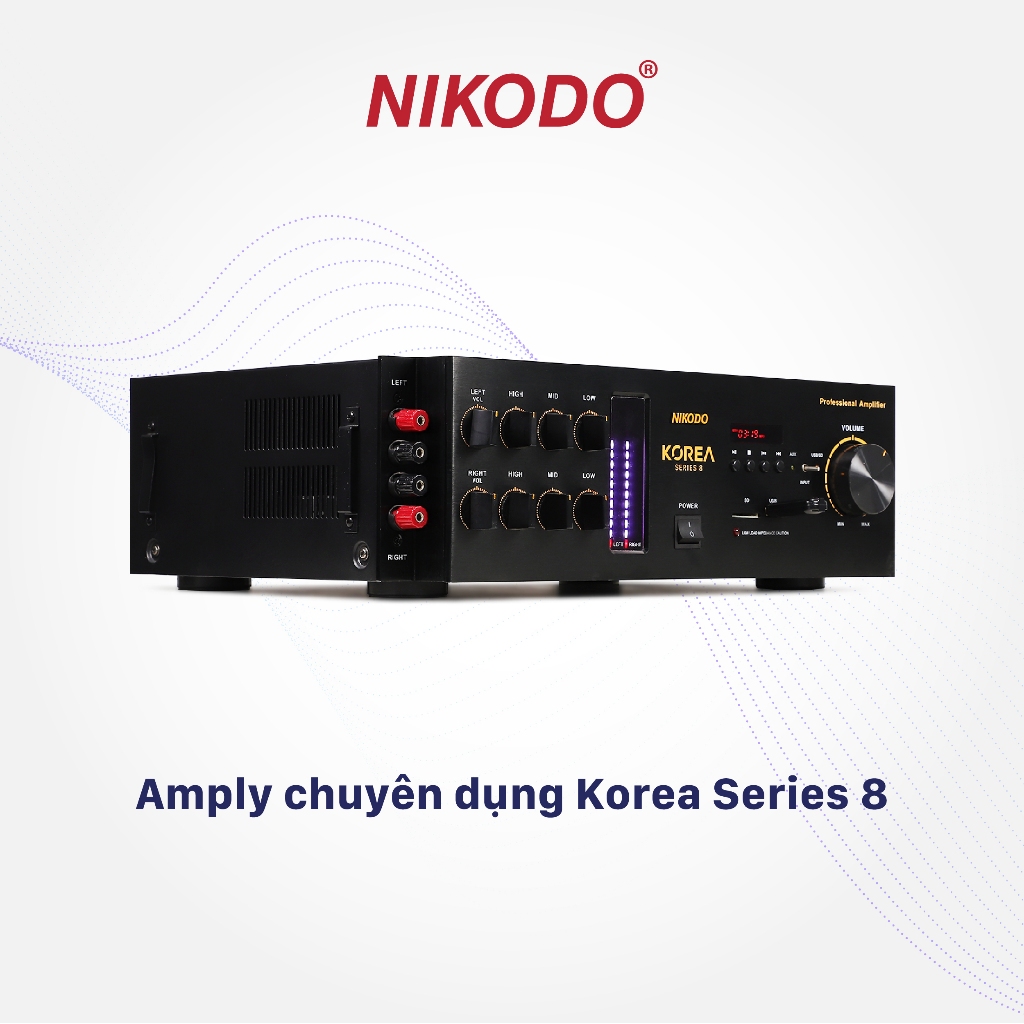 Amply nhà yến Korea Series 8, tải 800 - 1000 loa áp điện - Nikodo ...