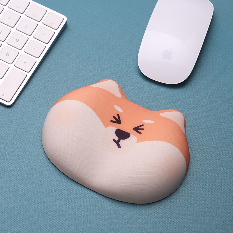 Lót chuột (Mouse Pad) Silicon 3D có đệm kê chống mỏi cổ tay hình Corgi ...