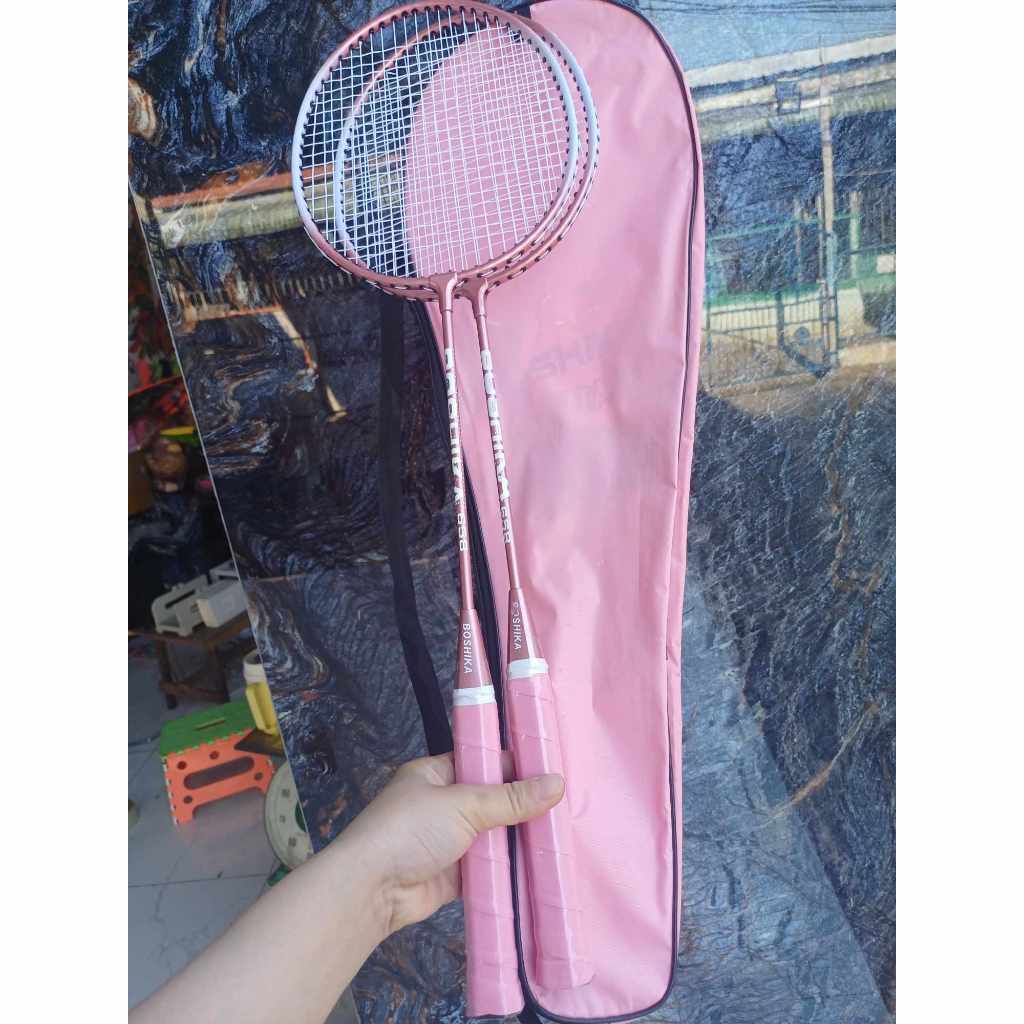 Vợt cầu lông đôi Boshika 658 hồng | Shopee Việt Nam