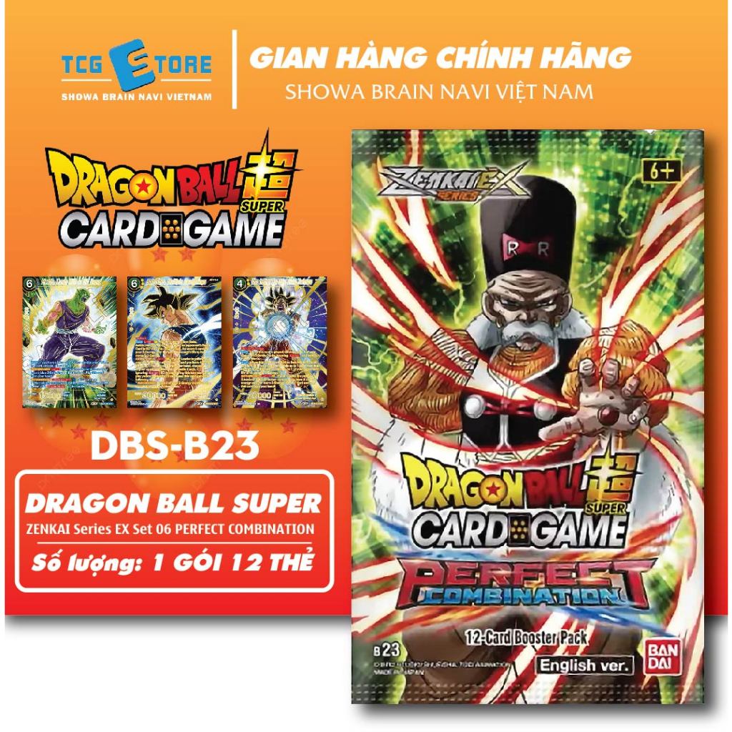 Bộ cờ chiến thuật Dragon Ball Super Card Game, Gói mở rộng B23 ZENKAI Series EX Set 06, BANDAI ...