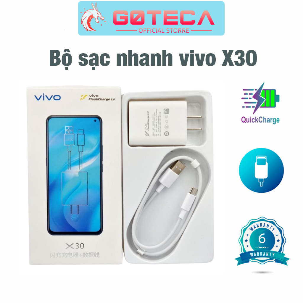 Bộ sạc nhanh Vivo 33W Type C 66w X30 dành cho điện thoại vivo có cổng sạc lớn Type C-Bảo hành 12 ...