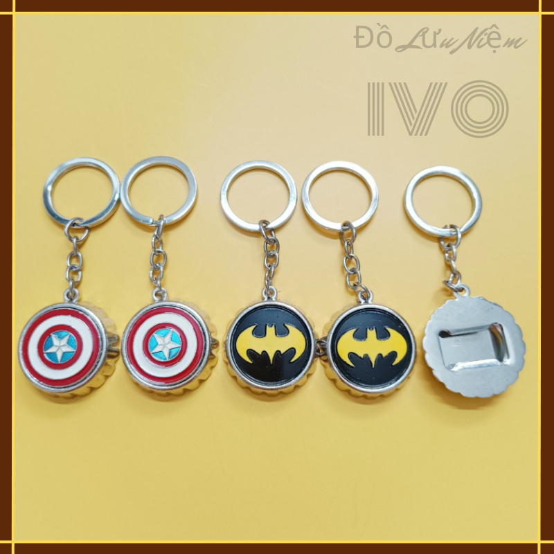 Móc Khóa Batman Captain America Chất Liệu Kim Loại Mở Nắp Chai Móc Chìa ...