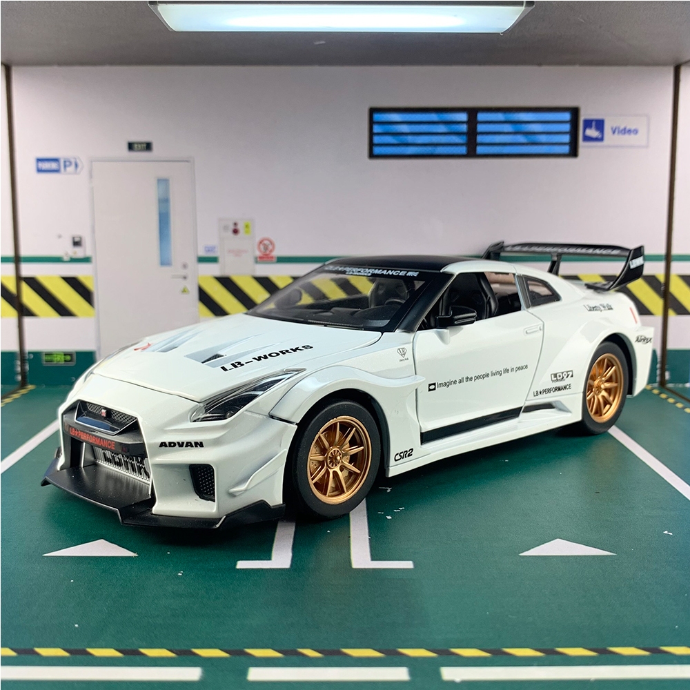Mô hình xe Nissan GTR R35 CSR2 tỉ lệ 1:24 Sheng Run | Shopee Việt Nam