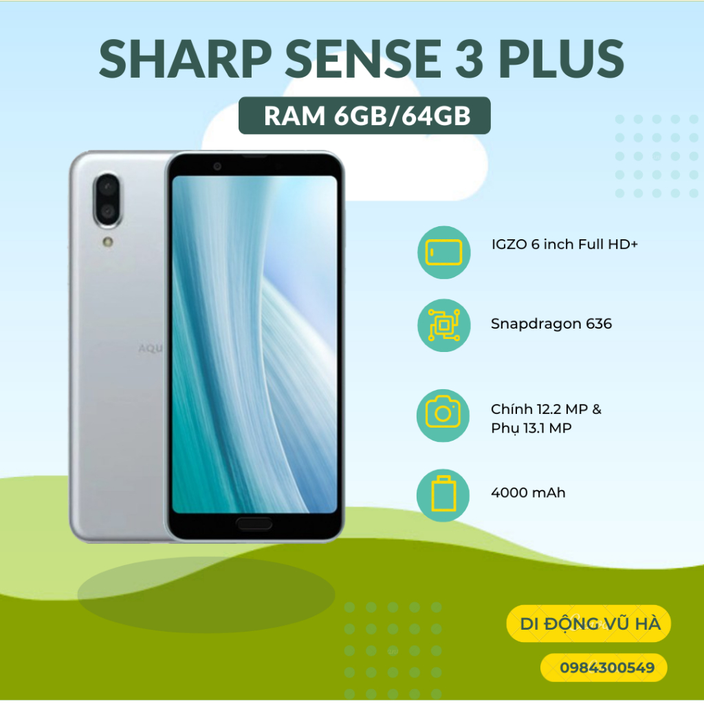 Điện thoại Sharp Shv46 sen 3 plus ram 6/64gb đẹp keng | Shopee Việt Nam