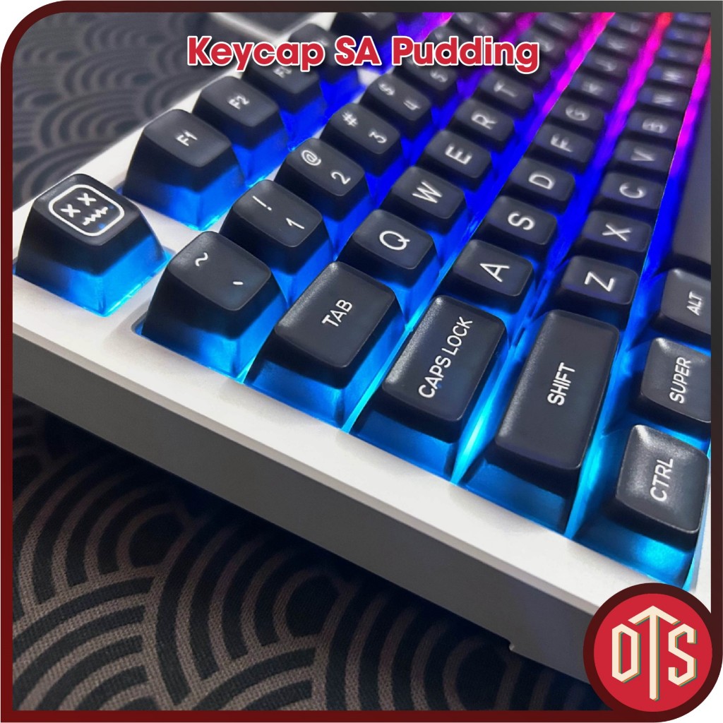 Keycap SA Pudding Semi-transparent Double shot sắc nét | ABS | WOB Tím ...