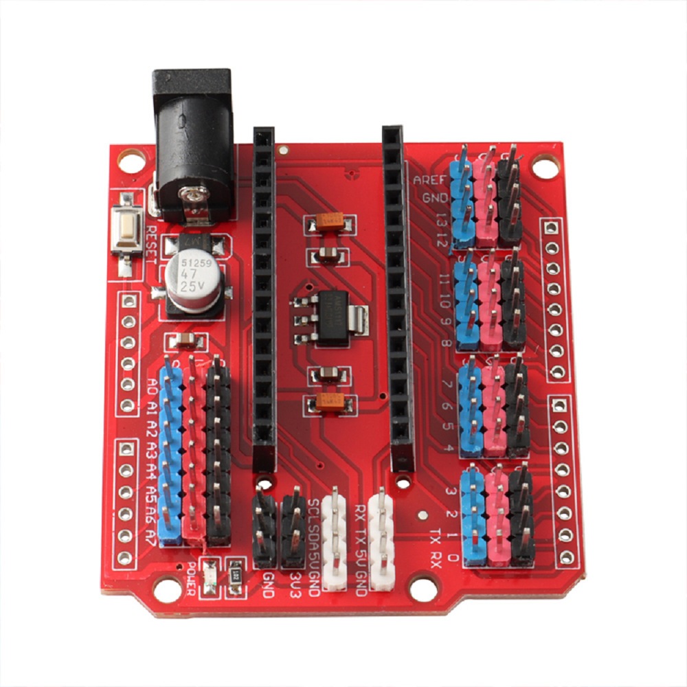 Đế Ra Chân cho Arduino Nano IO Shield - Board Mạch Mở Rộng Chân Màu Đỏ | Shopee Việt Nam
