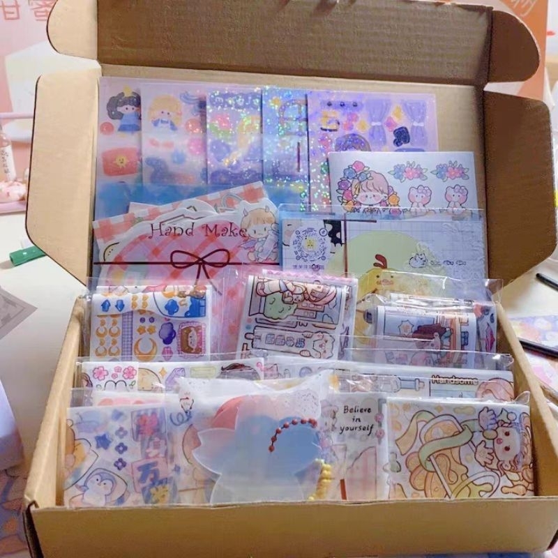 Lucky box sticker 💗Chọn theo chủ đề💗 Ngẫu nhiên hình dán và băng dính ...
