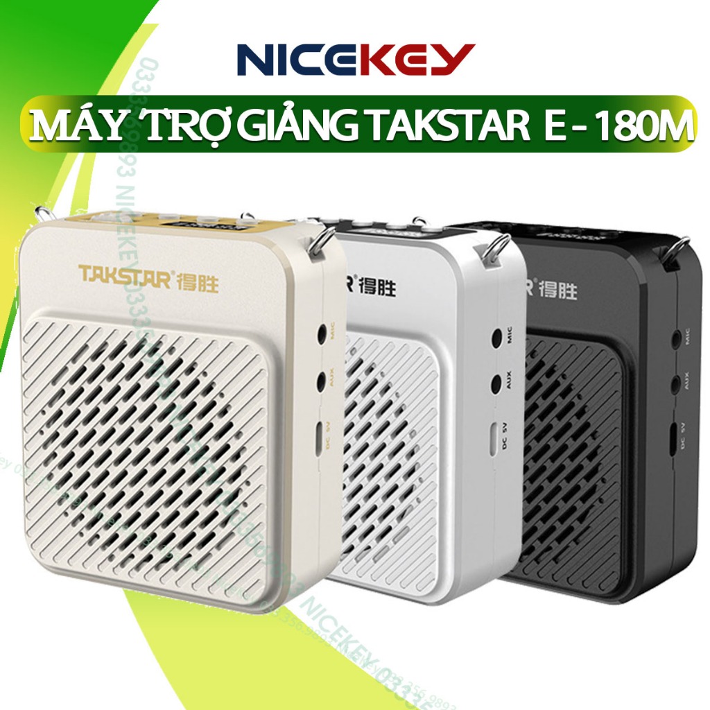 Máy Trợ Giảng TAKSTAR E180M, Bluetooth 5.0, Công Suất 10W, Thời Gian Sử Dụng 30 Giờ, Giành Cho ...