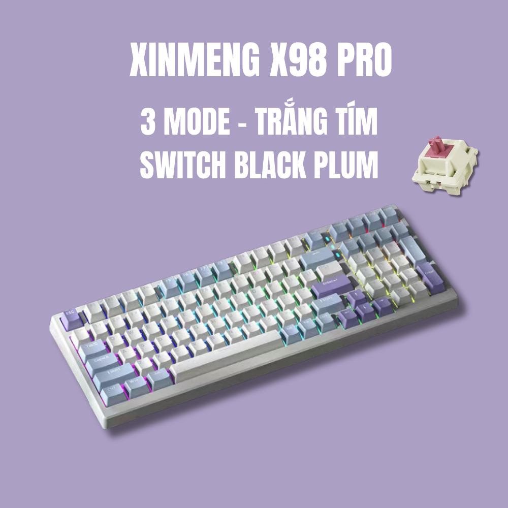 [HÀNG SẴN] Bàn phím cơ XinMeng X98 PRO Ver 2 Pro 3 modes ,mạch xuôi ...