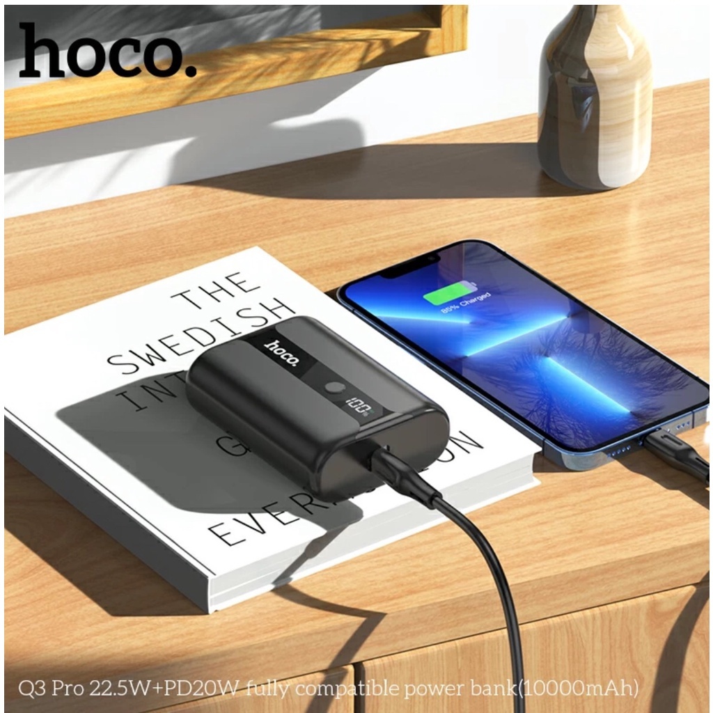 Sạc Dự Phòng Q3 Pro Sạc Nhanh 22.5w + PD 20w Hoco Q3 Pro 10000mAh màn hình led kỹ thuật số ...