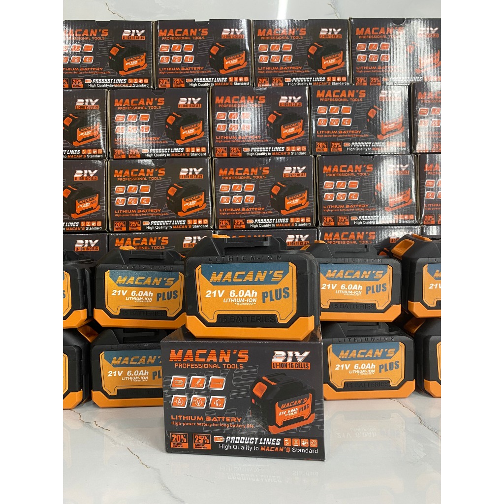 Pin 15 cell macan 21v dung lượng cao chân pin thông dụng | Shopee Việt Nam