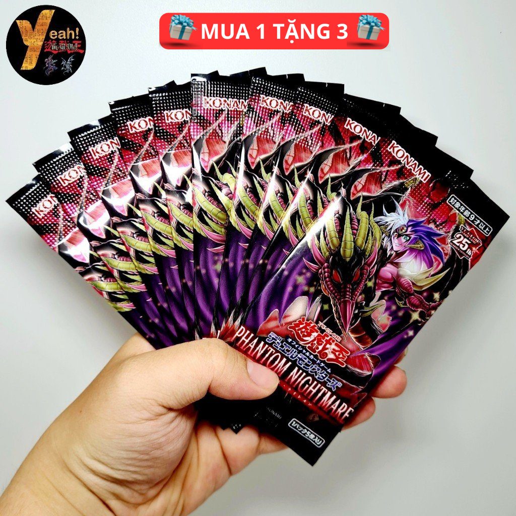 [Mua 1 tặng 3] Túi thẻ bài yugioh PHNI Phantom Nightmare 25th [1 Pack] - KONAMI - OCG - Nguyên ...