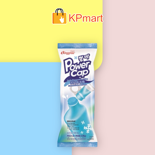 Kem ống soda Hàn Quốc Binggrae PowerCap Soda Flavored Ice Tube 130ML | Shopee Việt Nam