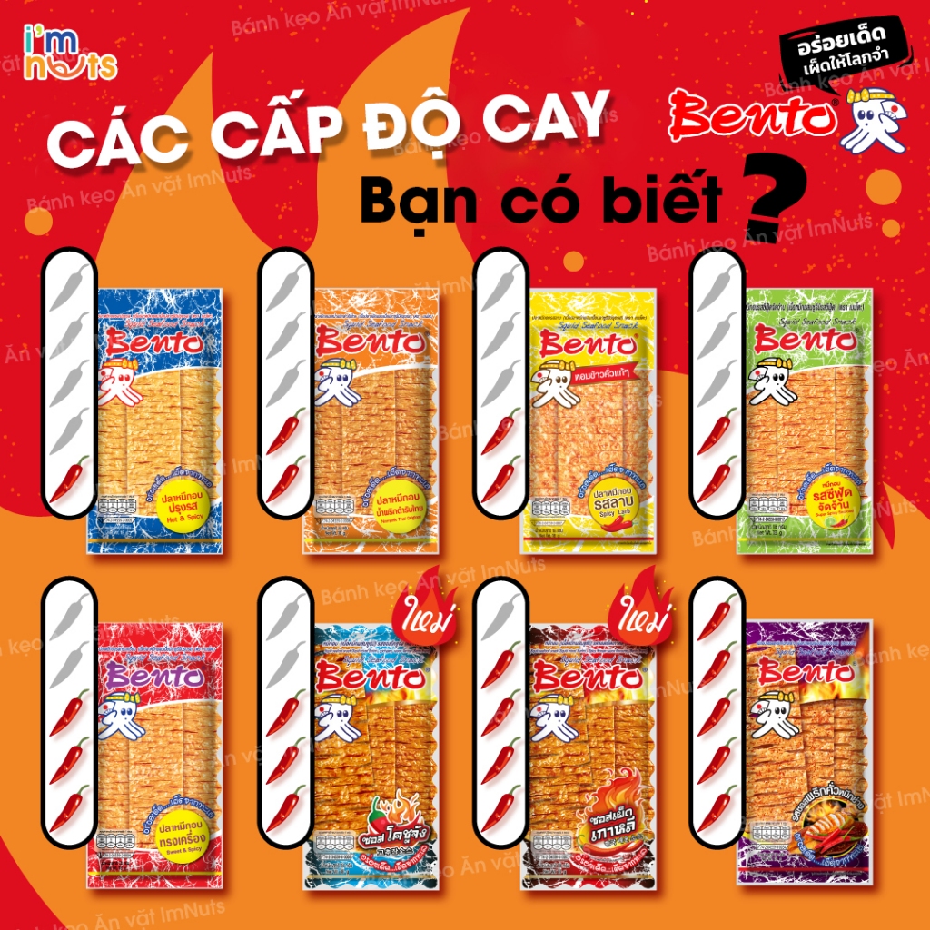 Snack Mực Bento Thái Lan Đủ Vị Gói Lớn | Shopee Việt Nam