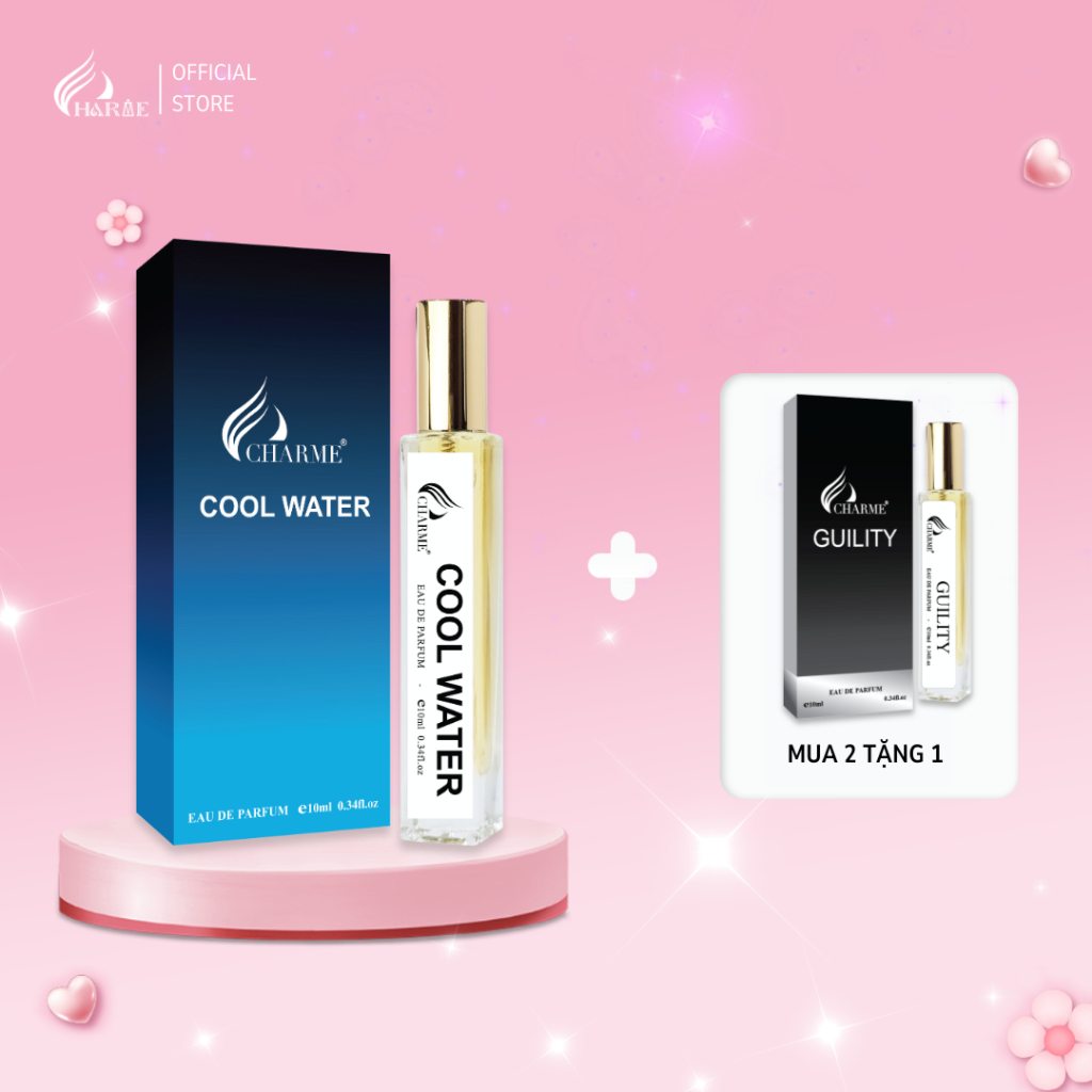Nước hoa nam Charme Cool Water 10ml mua 2 tặng 1 | Shopee Việt Nam