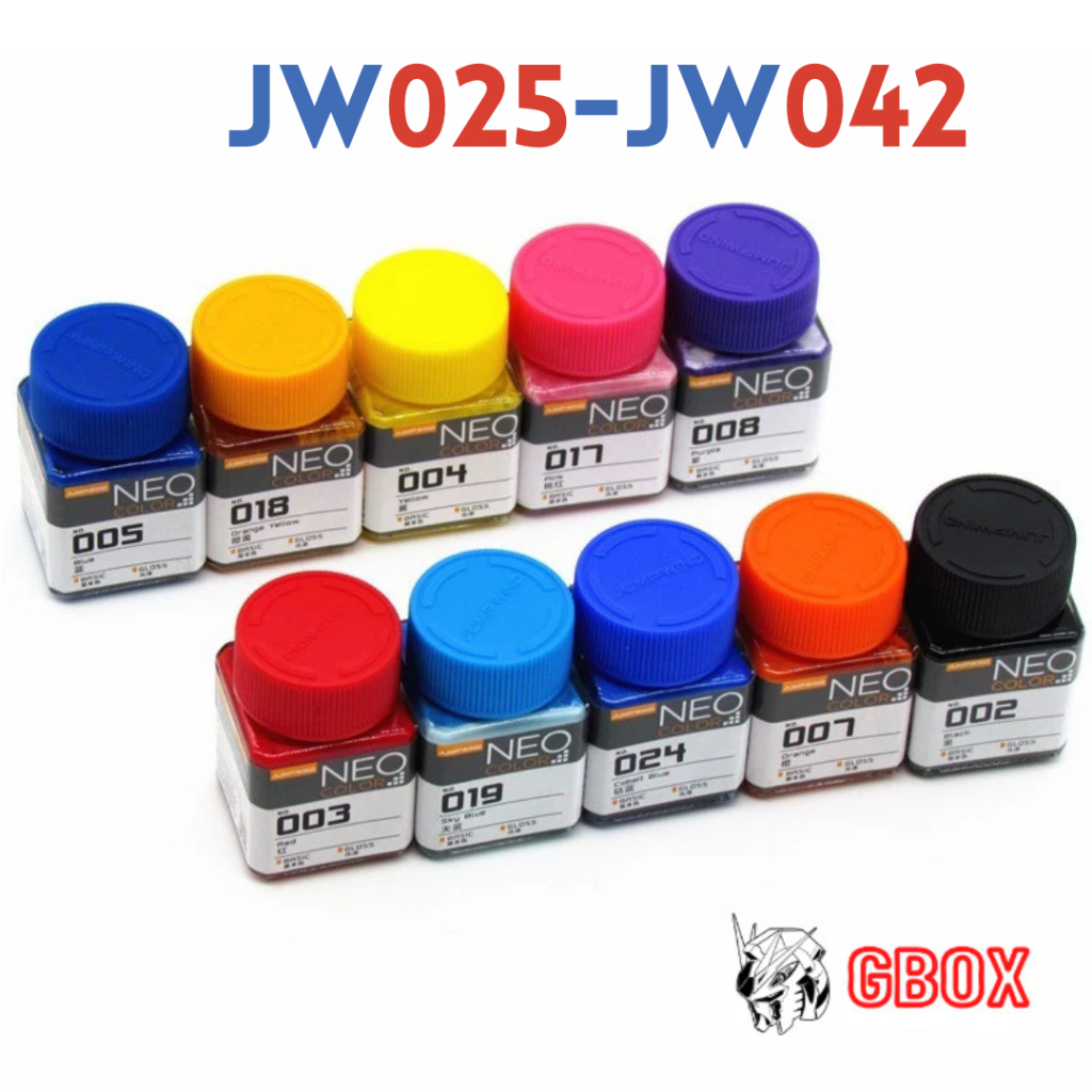 Sơn Neo Color Jumpwind Lacquer 18ml JW025 - JW042 mô hình JW màu cơ bản ...