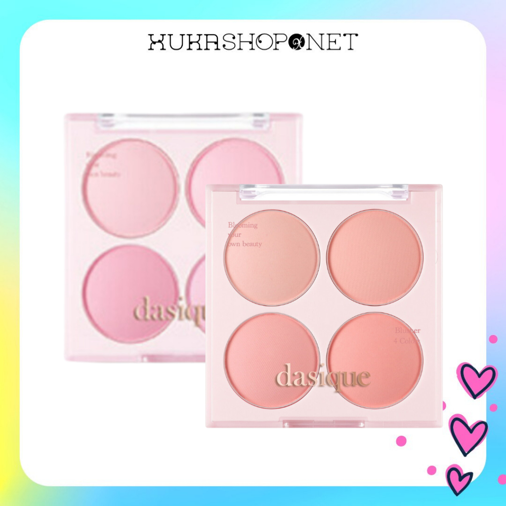 Bảng má hồng Dasique Blending Mood Cheek 4 ô tròn thuần chay, chất phấn siêu mềm mịn | Shopee ...