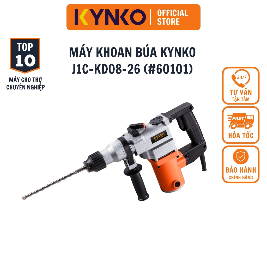 Máy khoan búa cầm tay 2 chức năng chính hãng Kynko KD08 -26 siêu khỏe ...