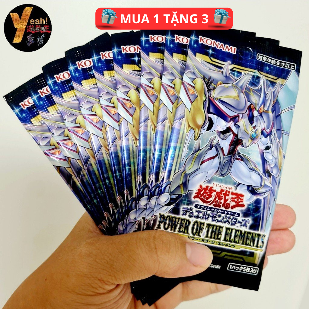 [Mua 1 tặng 3] Túi thẻ bài yugioh Power Of The Elements [1 Pack] - KONAMI - OCG - Nguyên seal ...