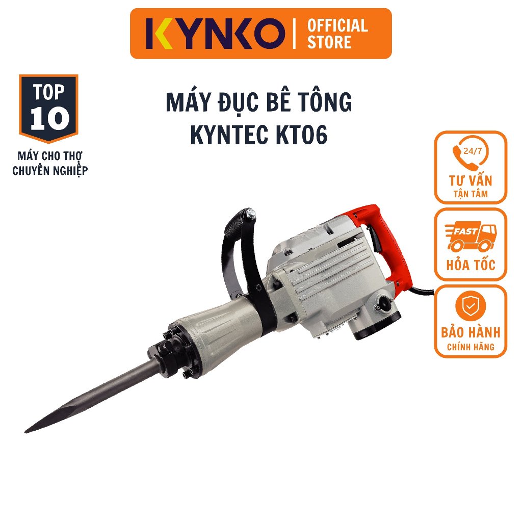 Máy đục bê tông cầm tay cỡ lớn chính hãng Kynko Kyntec KT06 siêu khỏe ...