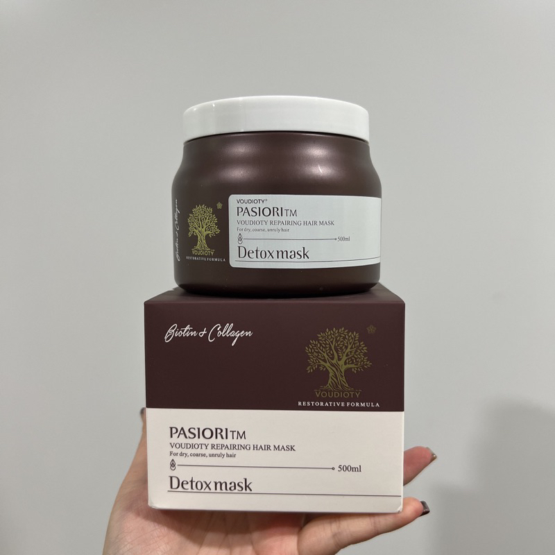 Kem ủ tóc Biotin Collagen Lux brown phục hồi tóc và detox da đầu 500ml ...