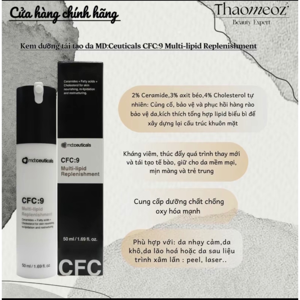 CFC:9 Multi-lipid Replenishment – Kem dưỡng bổ sung đa lipid và tái cấu trúc bề mặt da | Shopee ...