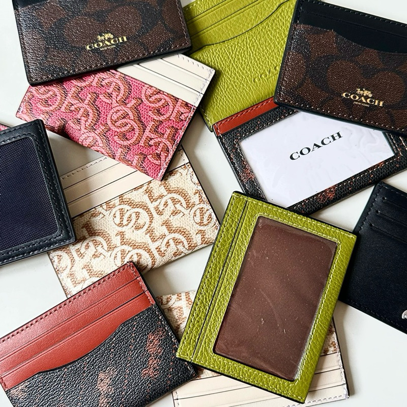 [Bao check chính hãng] Ví card holder hàng hiệu coach nhỏ gọn nhiều mẫu ...
