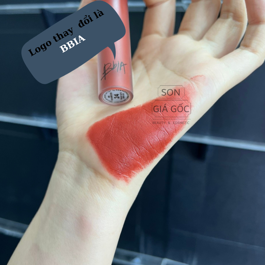 Son Bbia 25 màu đỏ nâu đất, Son Bbia Last Velvet lip tint | Shopee Việt Nam