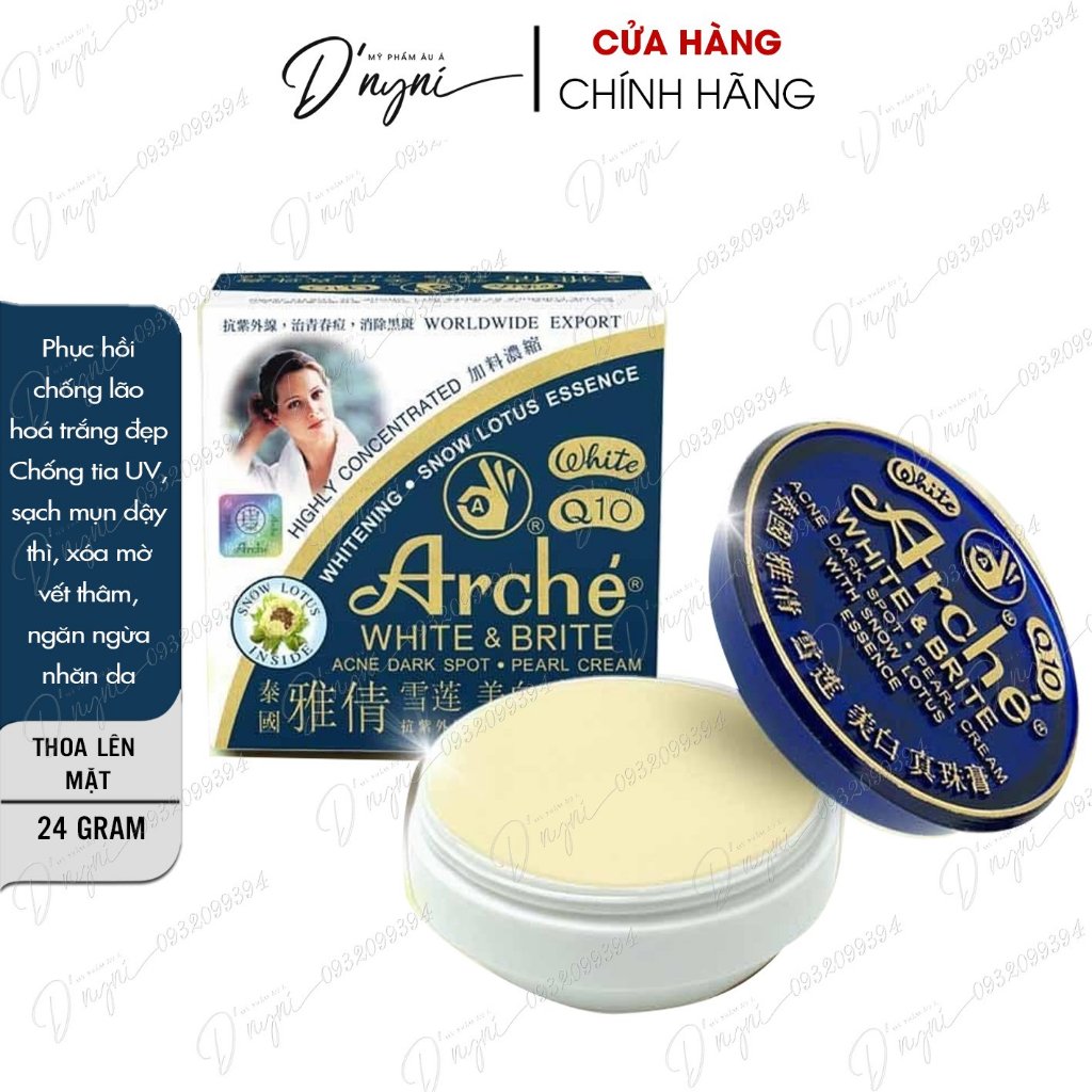 Kem Trắng Da Ngừa Mụn Thâm Sen Tuyết Arche White & Brite Acne Dark Spot Pearl Cream With Snow ...