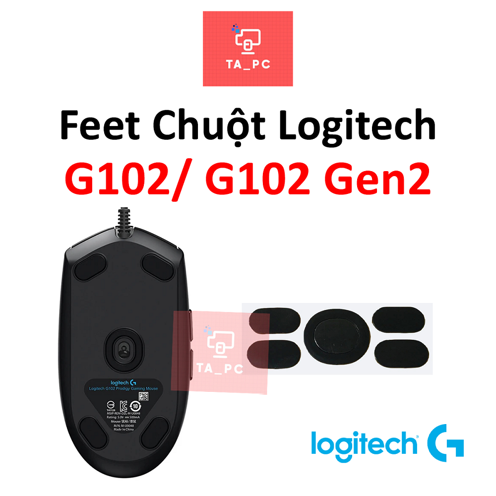 [SIÊU RẺ] Tấm Dán Feet Chuột Logitech G102/ G102 LightSync/ G103/ G203/ GPro | Shopee Việt Nam