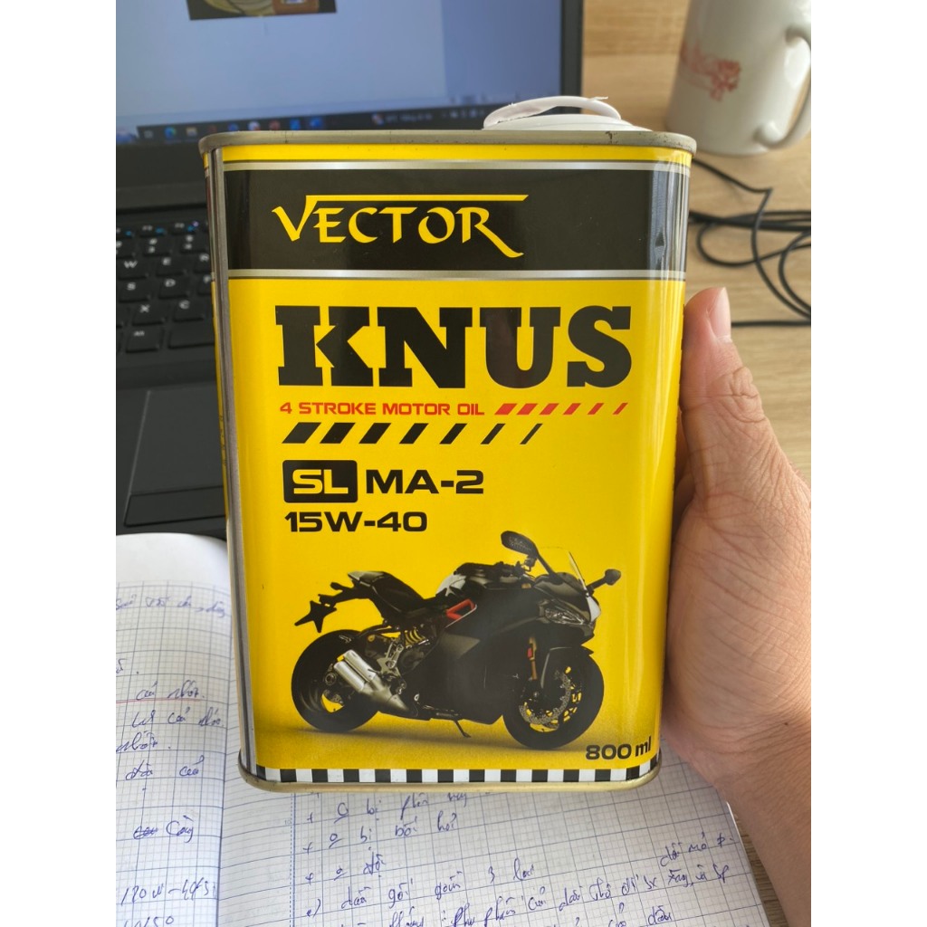 DẦU ĐỘNG CƠ XE GẮN MÁY VECTOR KNUS, API: SL, JASO: MA-2, 15W-40 ...
